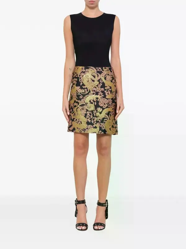 LANVIN Animal-pattern Jacquard Mini Skirt
