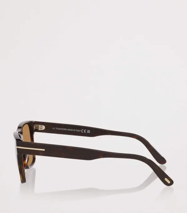 TOM FORD Calder Tortoiseshell D Frame Sunglasses - Black