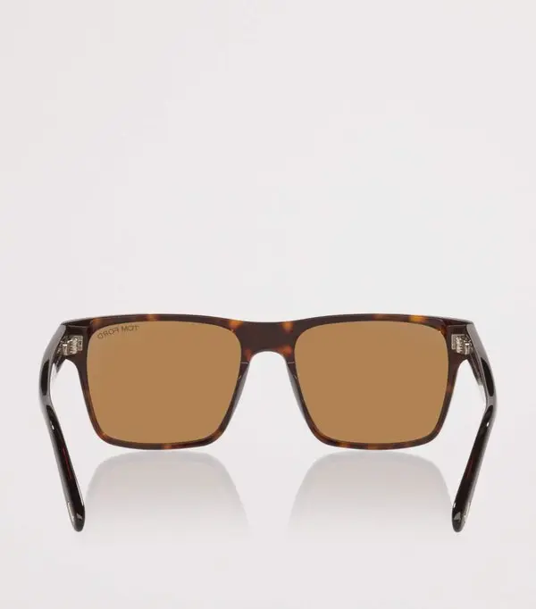 TOM FORD Calder Tortoiseshell D Frame Sunglasses - Black