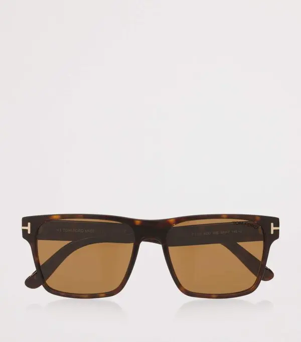 TOM FORD Calder Tortoiseshell D Frame Sunglasses - Black