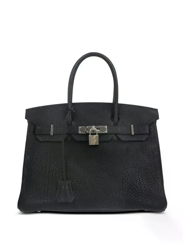 Hermès 30 Birkin Leather Handbag - Blue