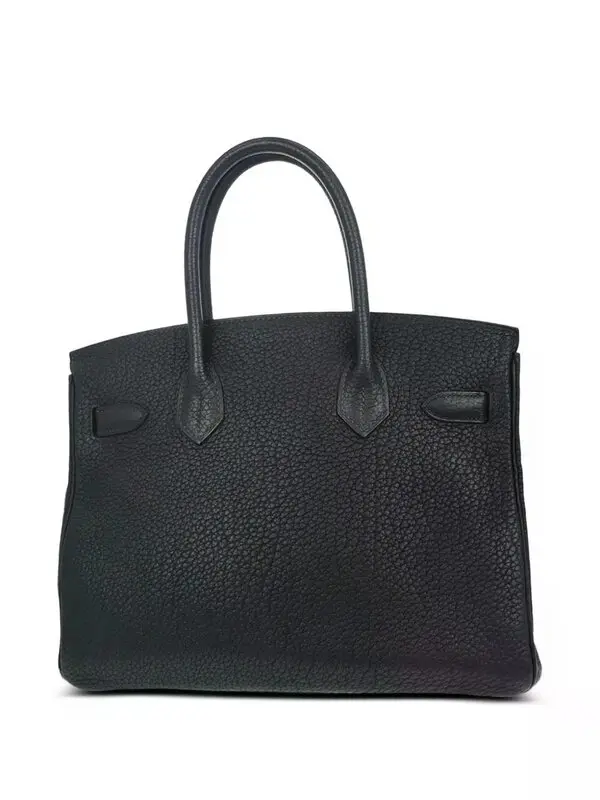 Hermès 30 Birkin Leather Handbag - Blue