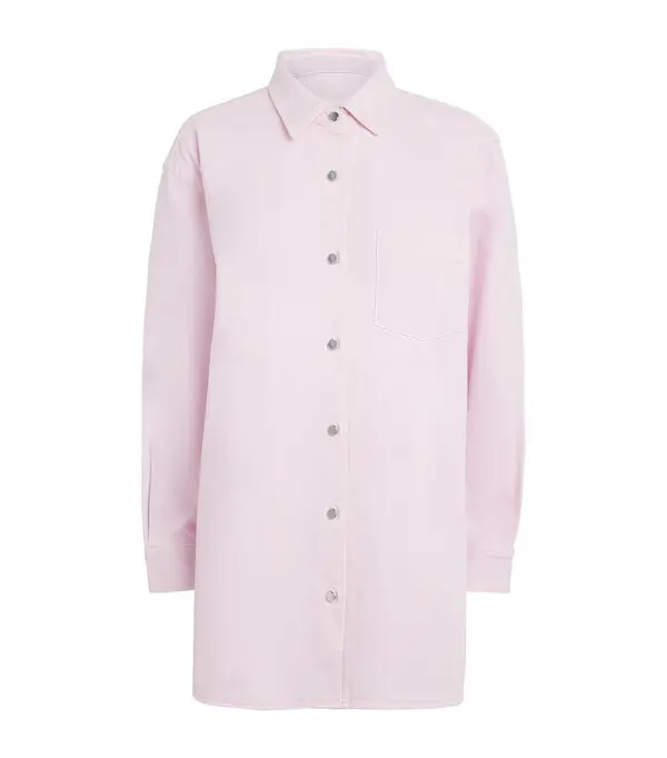 AGOLDE X Maria Mcmanus Sun-faded Denim Shirt - Pink