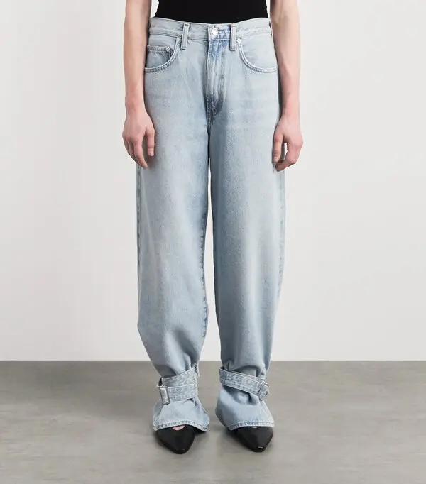 AGOLDE Cinched Hem Jeans