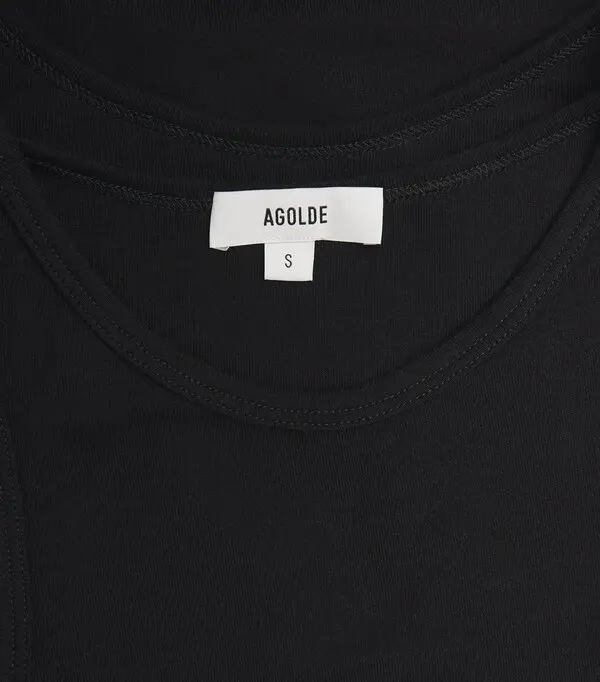 AGOLDE Finch Tank Top Ribbed Stretch Sleeveless