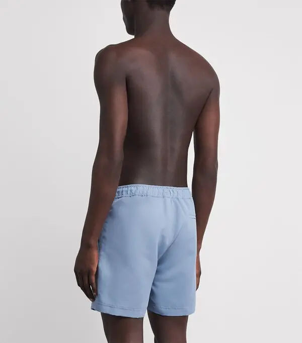 CHE Oceano Recycled Polyester Swim Shorts With Gold-tone Hardware - Blue
