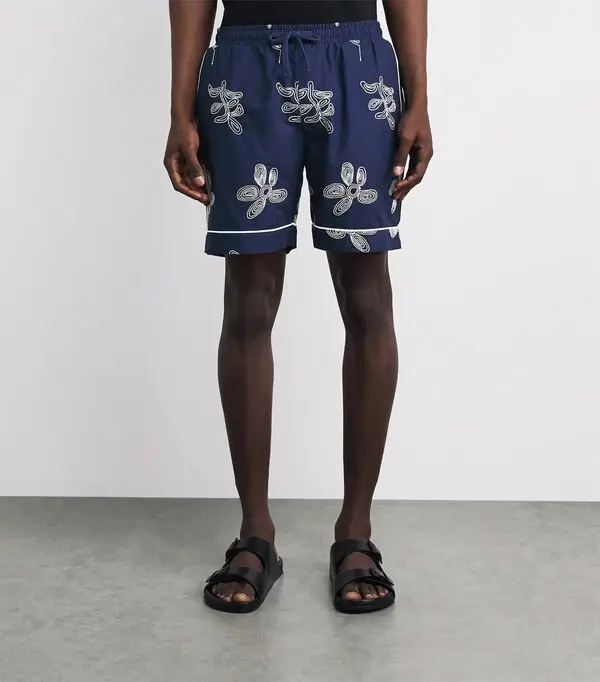 CHE Embroidered Floral Shorts