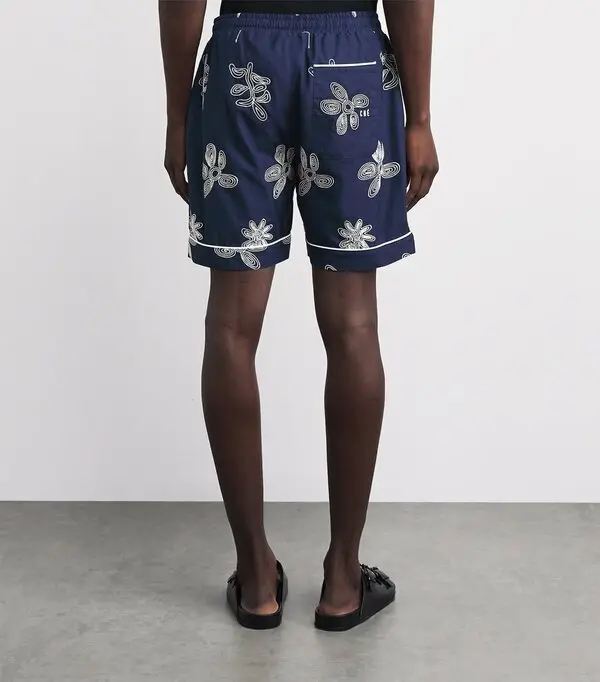 CHE Embroidered Floral Shorts