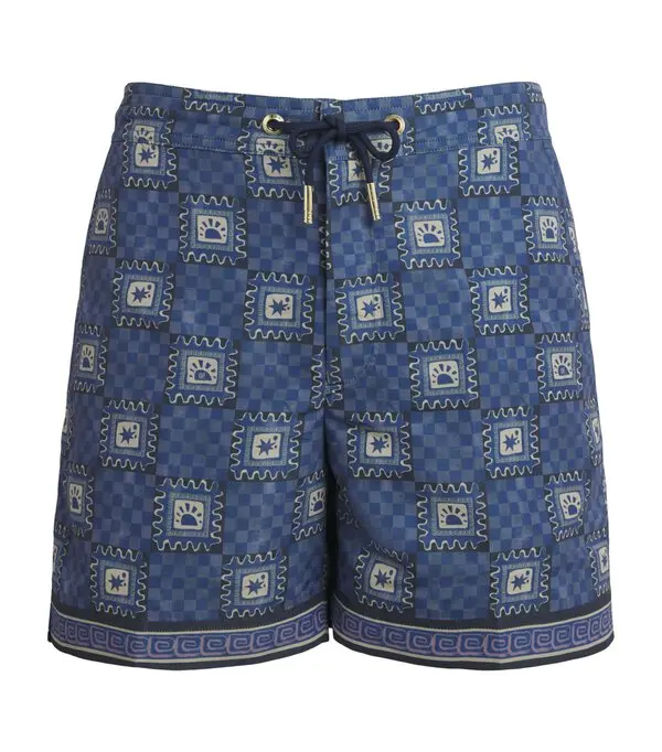 CHE Telha Print Oceano Swim Shorts - Navy