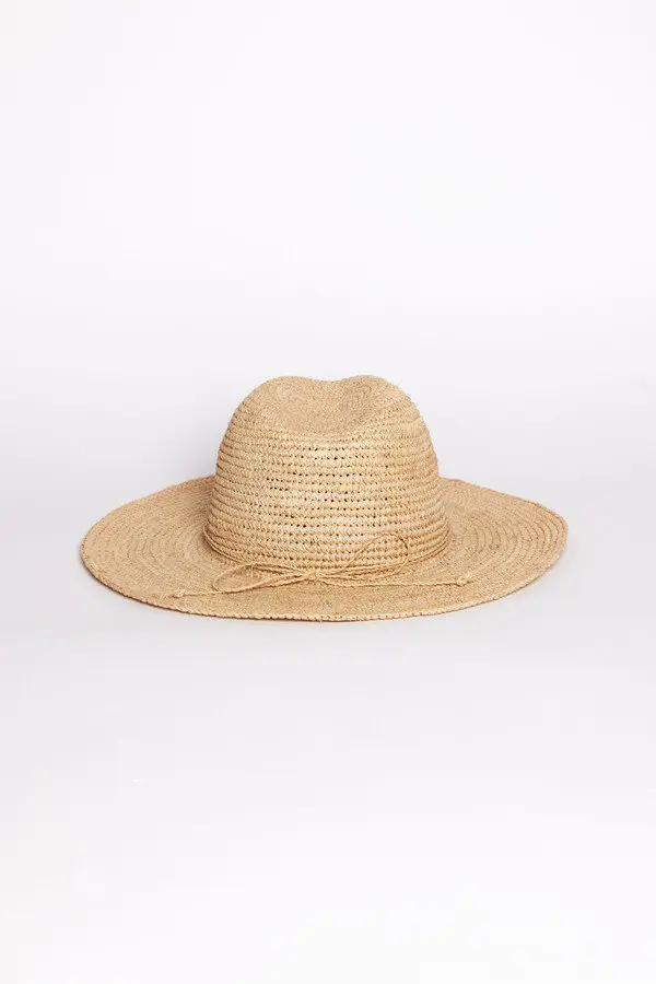 Velvet By Graham & Spencer Amelia Raffia Fedora - Red  display picture 2