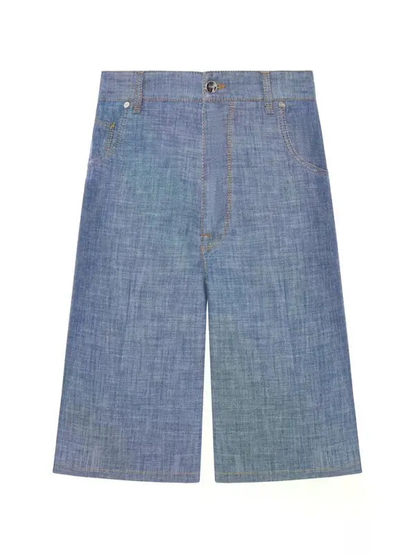 Fendi Contrast Stitch Bermuda Shorts