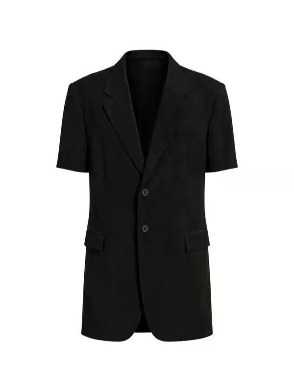 Yohji Yamamoto Short-sleeve Notched-lapels Jacket