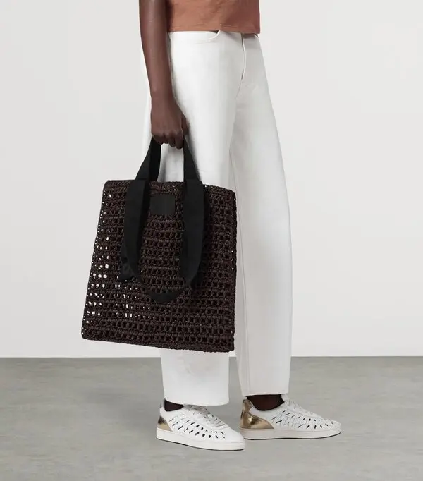 ALLSAINTS Lullah Woven Tote Bag - Brown