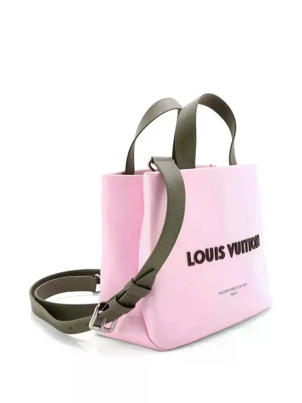 LOUIS VUITTON Shopper Leather Mini Tote Bag - Pink