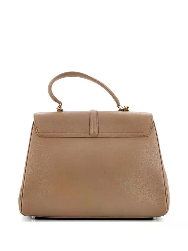Celine 16 Top Handle Bag Grained Calfskin - Neutrals