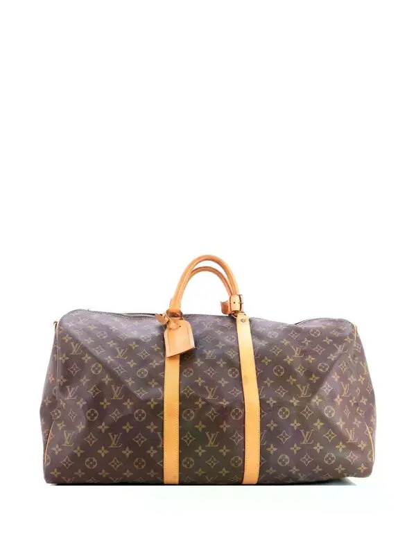 LOUIS VUITTON Keepall Bandouliere Monogram Canvas 55 Travel Bag