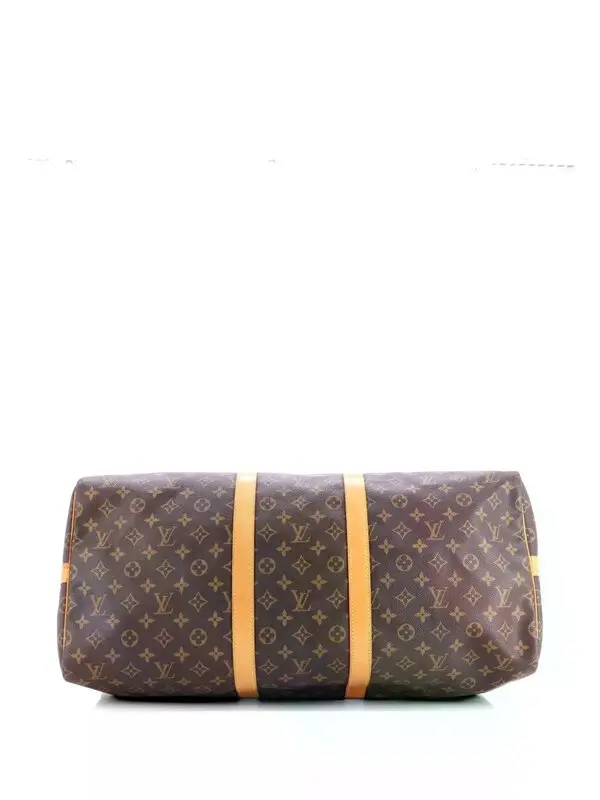 LOUIS VUITTON Keepall Bandouliere Monogram Canvas 55 Travel Bag