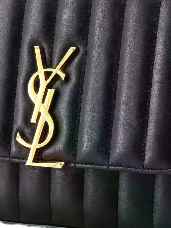 Saint Laurent Vicky Vertical Quilted Leather Medium Crossbody Bag