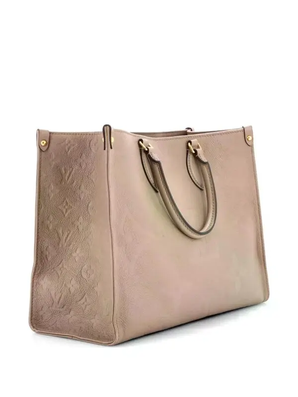 LOUIS VUITTON Monogram Empreinte Giant Onthego Mm Tote Bag - Neutrals