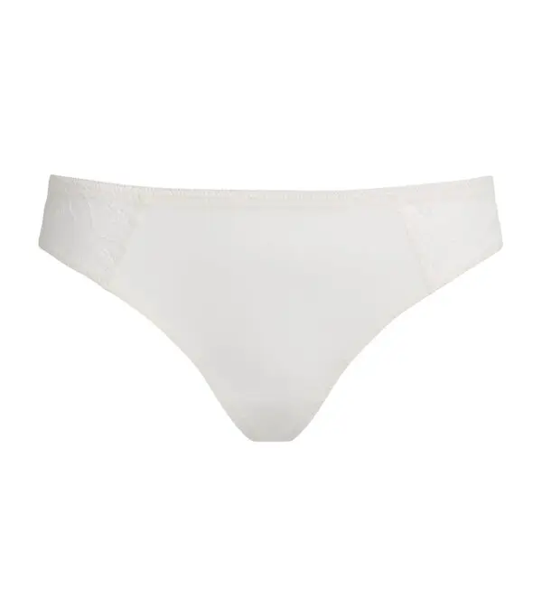 Simone Perele Lace-trim Radieuse Tanga - White