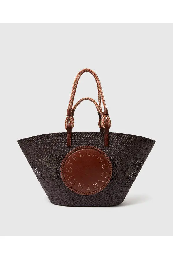 Stella McCartney Logo Rope Basket Bag - Black