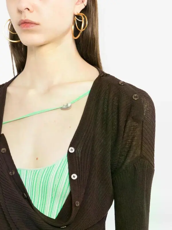 OPEN YY Convertible Draped Cardigan