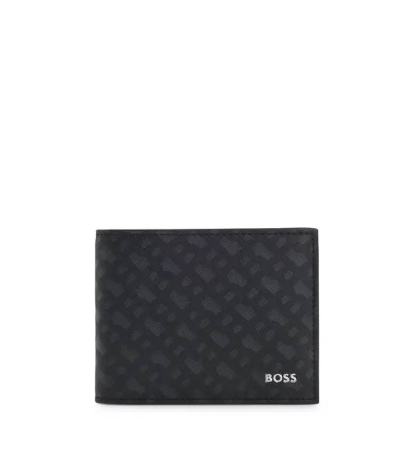 BOSS Monogram Wallet With Foil-emed Logo - Black