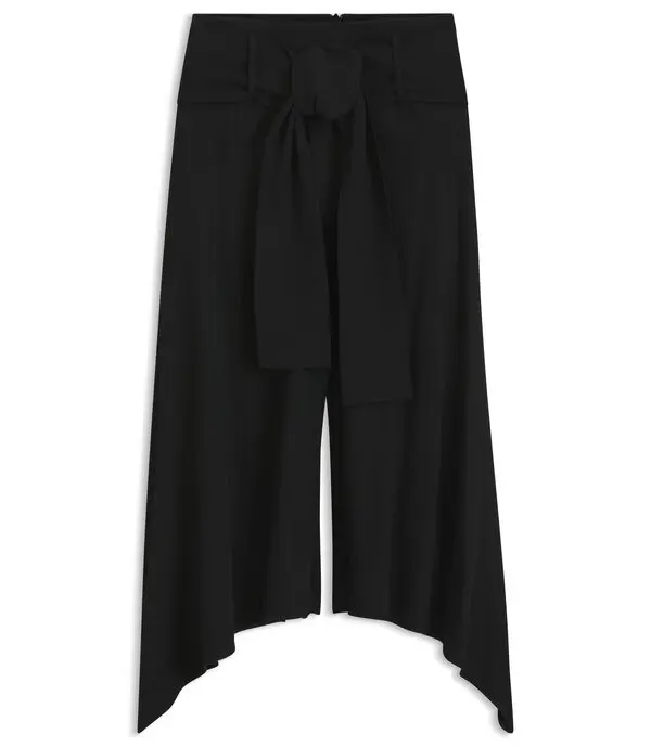 BOSS Relaxed-fit Wool-blend Gabardine Cropped Trousers