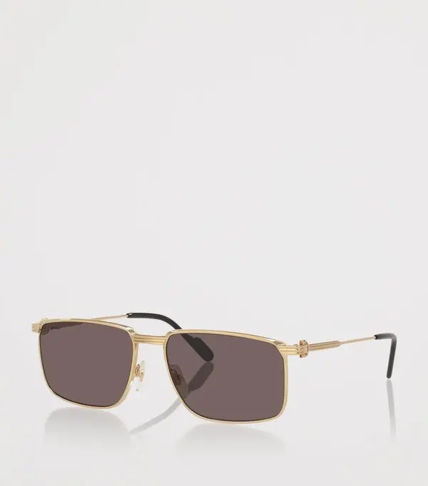 Cartier Rectangle Frame Sunglasses