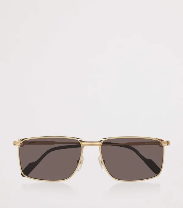 Cartier Rectangle Frame Sunglasses