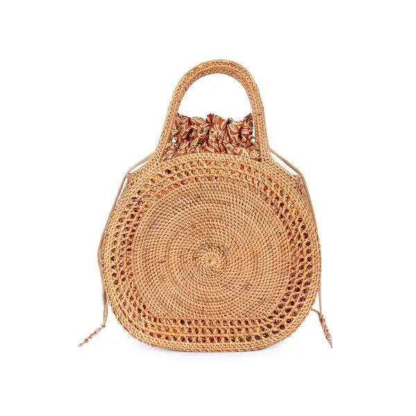 JELAVU Sydney Raffia Satchel Bag