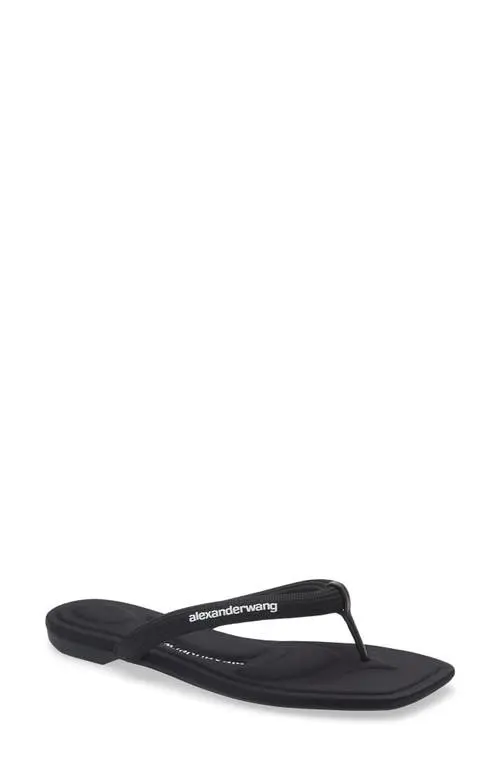 Alexander Wang Jenna Tubular Strap Flip Flop - Black