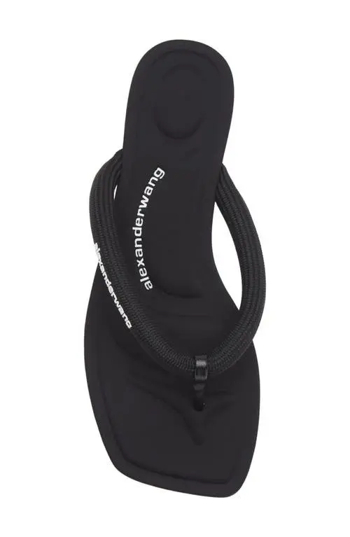 Alexander Wang Jenna Tubular Strap Flip Flop - Black