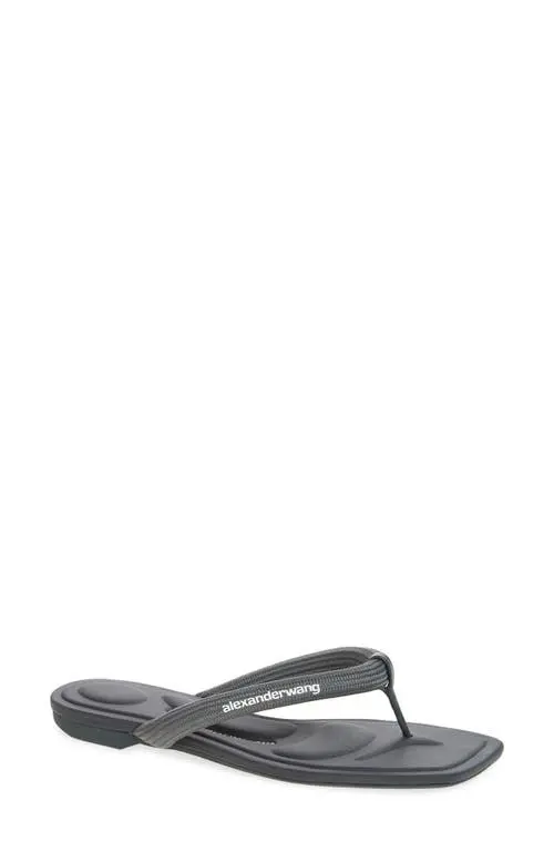 Alexander Wang Jenna Tubular Strap Flip Flop - Grey