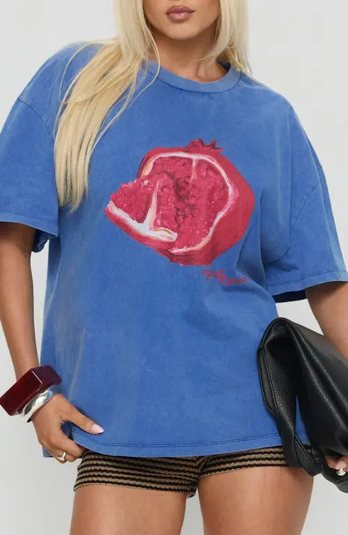 Princess Polly Linsay" Pomegranate Graphic Cotton T-shirt