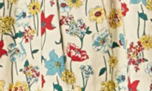 English Factory Floral Smocked Puff Sleeve Minidress