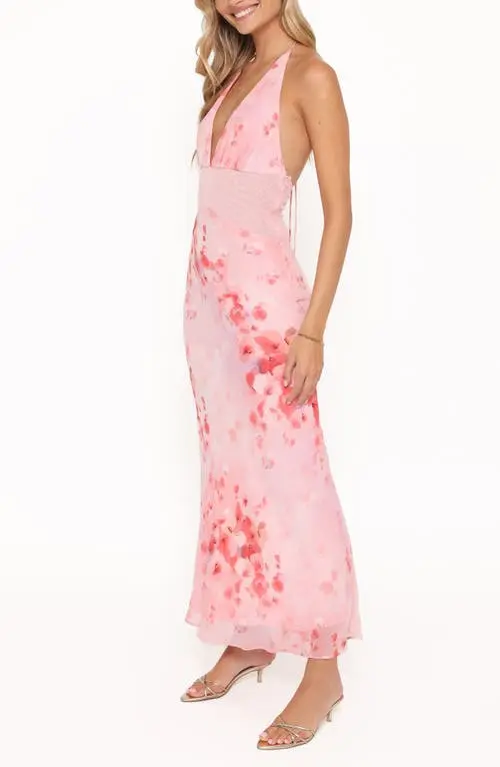 PETAL & PUP Gwyneth Halter Neck Maxi Dress