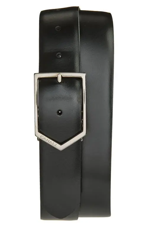 Canali Leather Belt - Black
