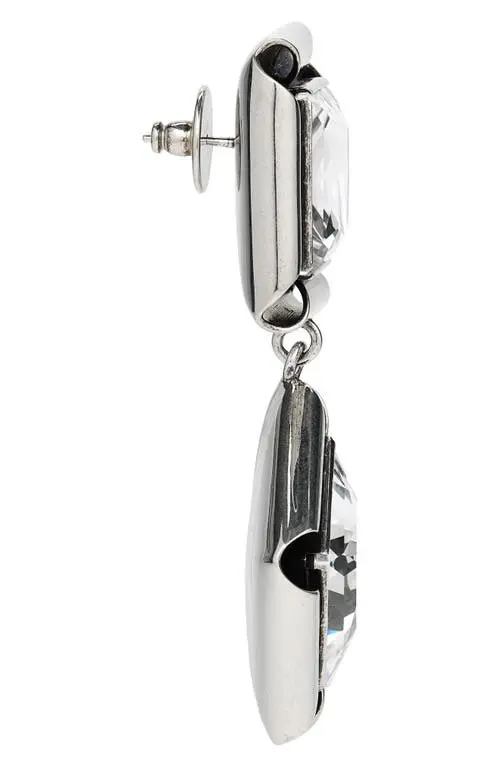Givenchy Deconstructed Crystal Drop Earrings
