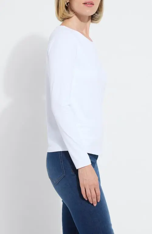 Lyssé Essentials Long Sleeve T-shirt - White