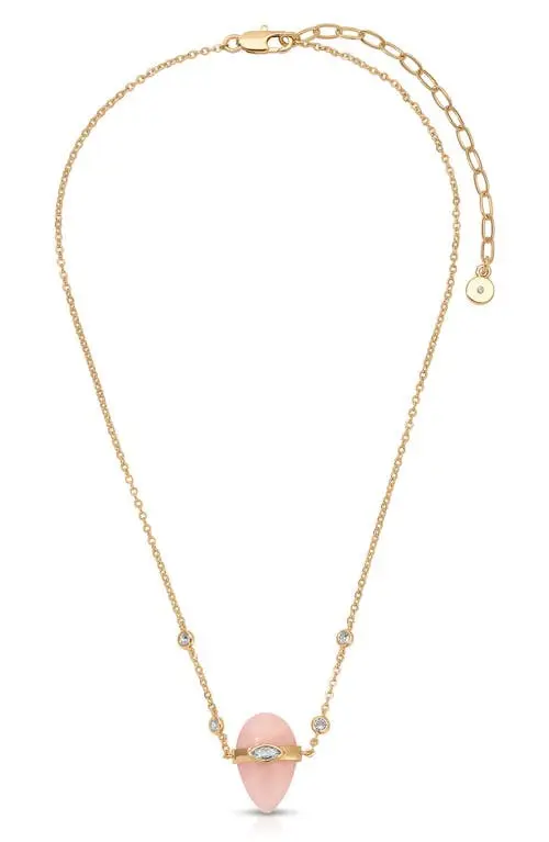 Ettika Semi Solstice Stone & Crystal Pendant Necklace