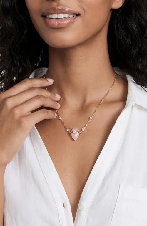 Ettika Semi Solstice Stone & Crystal Pendant Necklace