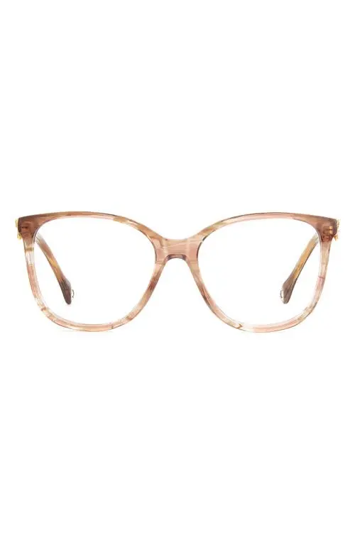 Carolina Herrera Square Optical Glasses - Pink Horn