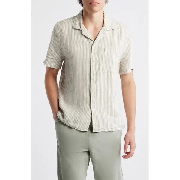 ALEX CRANE Organic Linen Camp Shirt - Saltlines