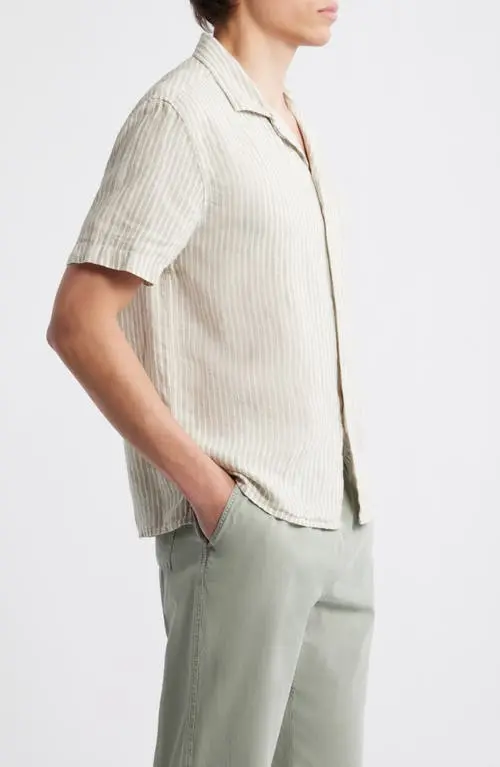 ALEX CRANE Organic Linen Camp Shirt - Saltlines
