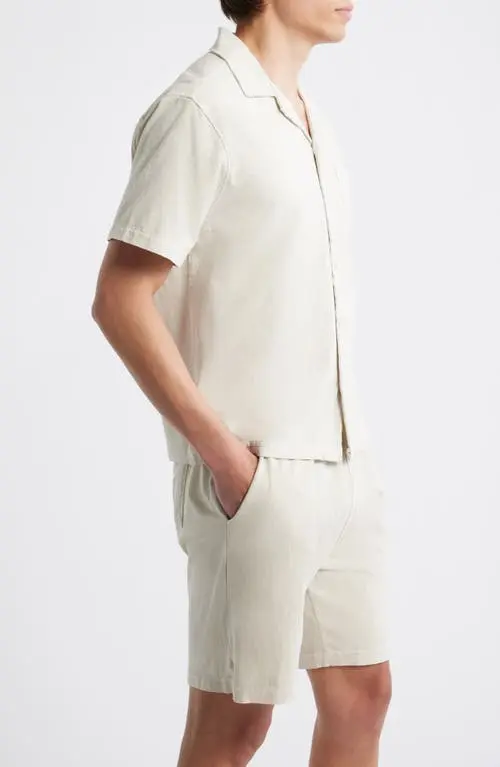 ALEX CRANE Caza Featherweight Organic Cotton Camp Shirt - Cream