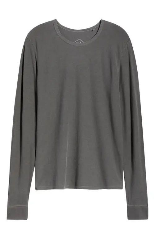 ALEX CRANE Long Sleeve Organic Cotton Crewneck T-shirt - Slate