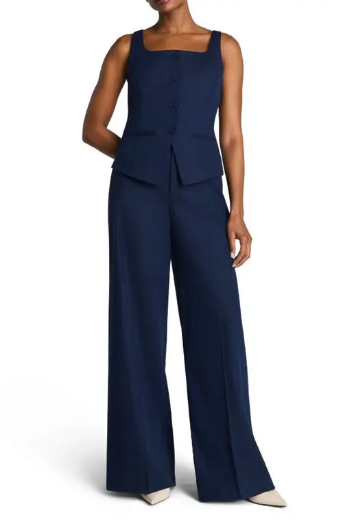 Spanx Cotton Blend Vest - Timeless Navy