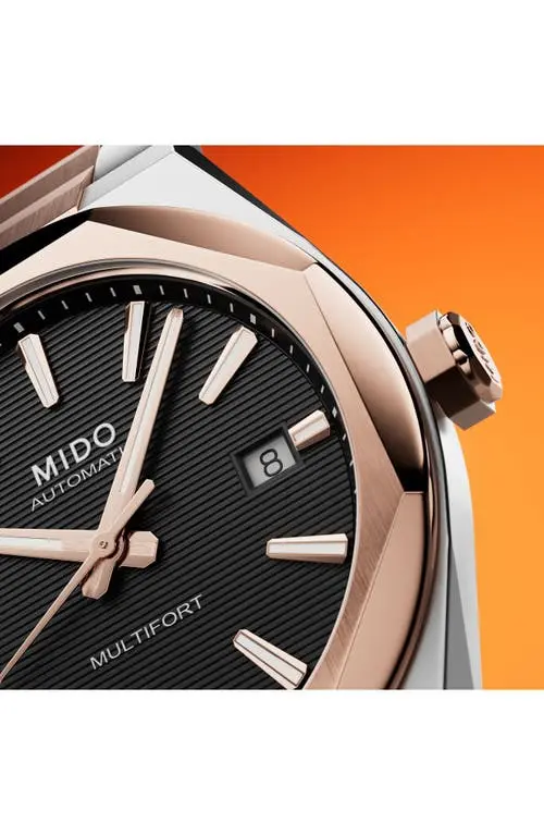 MIDO Multifort Two-tone Automatic Watch - Black