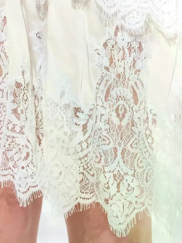Givenchy Lace Detail Asymmetric Midi Dress